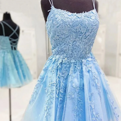 Short Blue Graduation Dress on Luulla