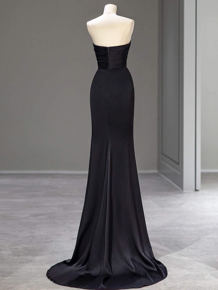 Sweetheart Black Simple Evening Dress on Luulla