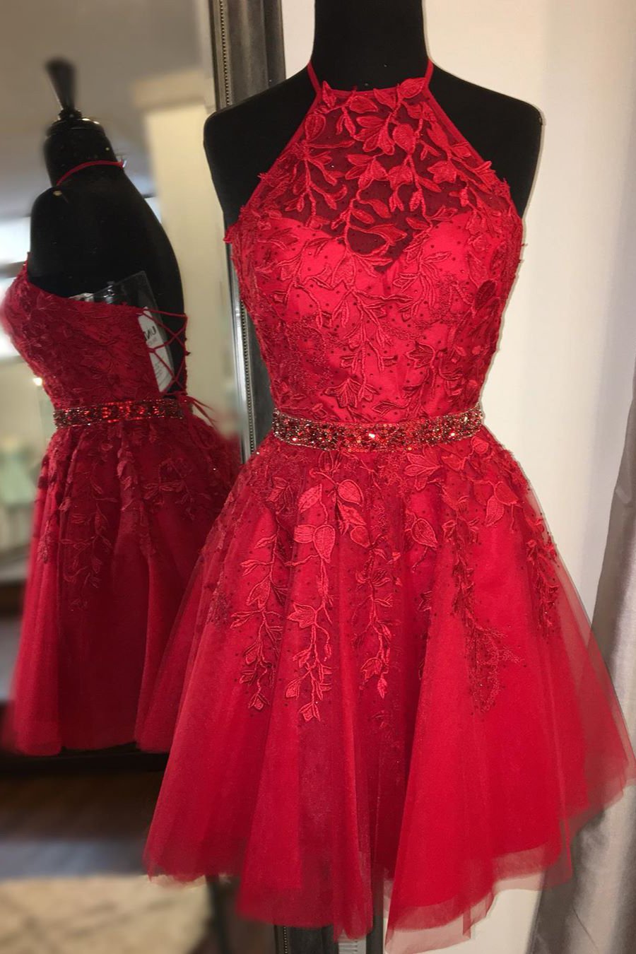 Red Short Prom Dress on Luulla