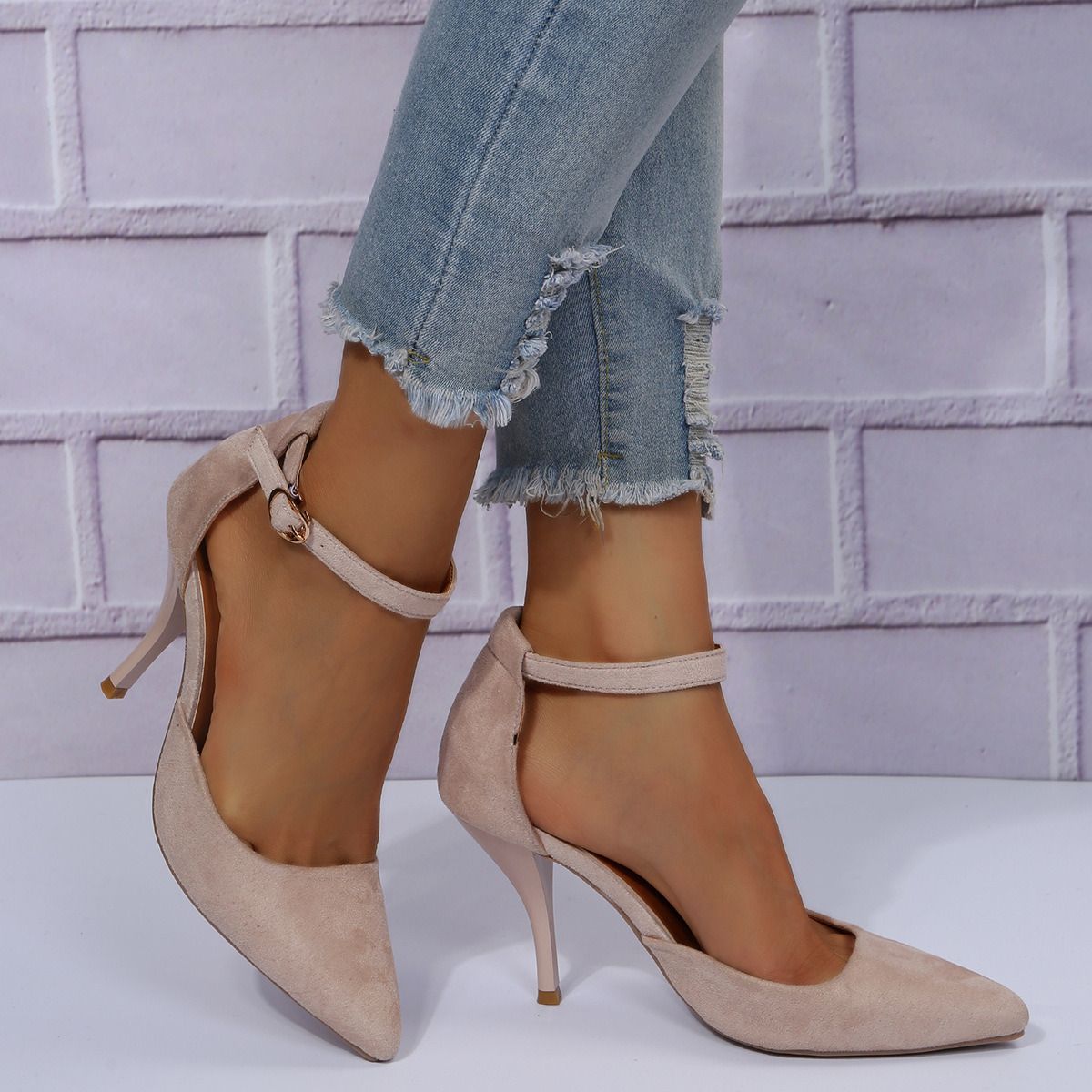 Ankle Strap Kitten Heeled Women Shoes on Luulla