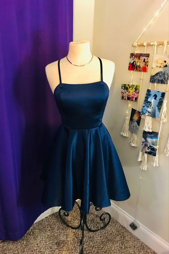 Navy Short Homecoming Dress on Luulla