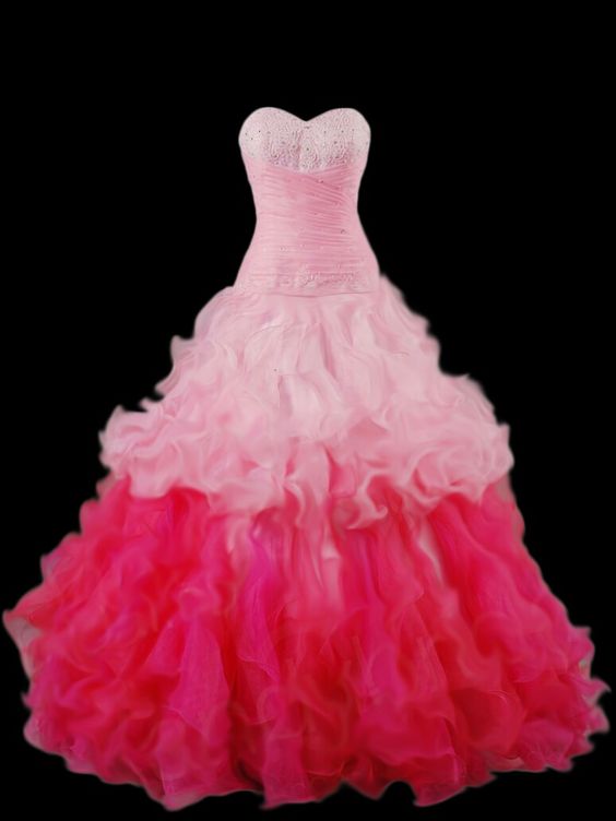 Sweetheart Neckling Ruffled Organza Ball Gown Pageant Dress on Luulla