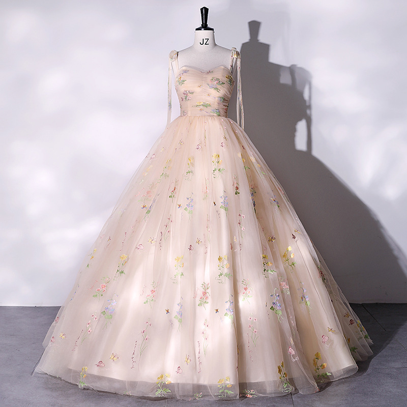 Floral Embroidered Ball Gown Pageant Dress on Luulla