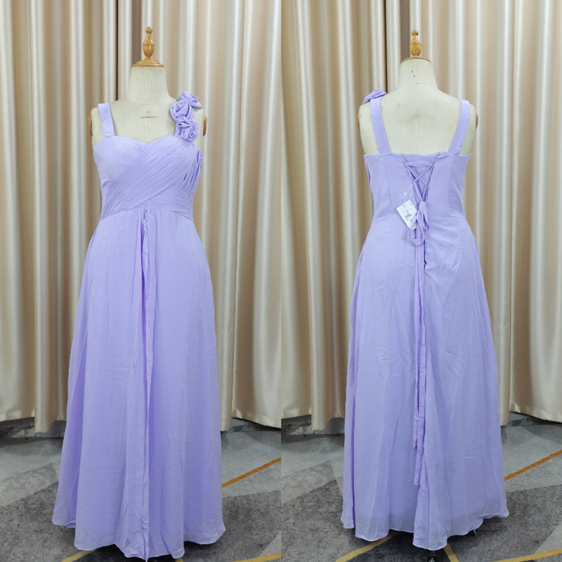 Lilac Chiffon Long Formal Dress on Luulla