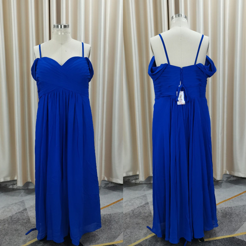 Cold Shoulders Royal Blue Formal Occasion Dress on Luulla