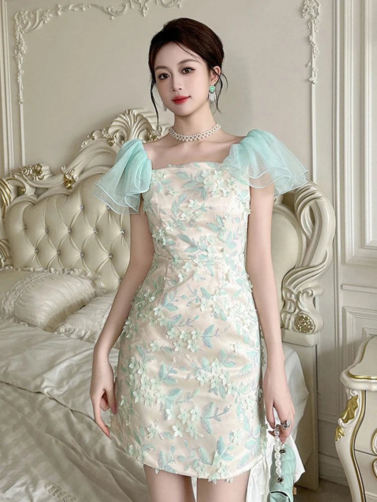 Women's Elegant Birthday Party Short Dresses Female Beautiful Lovely ...